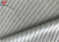 China Shiny Stripe 95% Polyester 5% Spandex Velvet Fabric Brushed Fleece 150cm 200GSM for sale