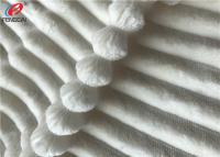 China Custom Stripe 100% Polyester Minky Plush Fabric Super Soft Fabric For Pajamas for sale