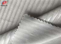 China Shiny Stripe 95% Polyester 5% Spandex Velvet Fabric Brushed Fleece 150cm 200GSM for sale