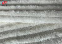 China Custom Stripe 100% Polyester Minky Plush Fabric Super Soft Fabric For Pajamas for sale