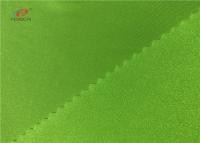 China 210GSM Warp Knitted Polyester Spandex Fabric 155cm Width Sportswear Yoga Fabric Shiny Green for sale