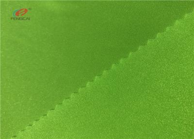 China 210GSM Warp Knitted Polyester Spandex Fabric 155cm Width Sportswear Yoga Fabric Shiny Green for sale
