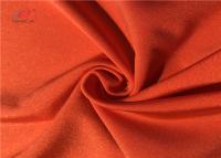 China Semi Dull Orange Polyester Spandex Fabric 150cm Width 200gsm for Swimwear Yoga Leggings for sale