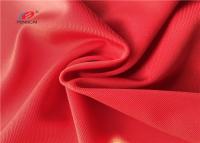 China Swimming Stretch Polyester Spandex Fabric , Red Color Polyester Lycra Fabric for sale