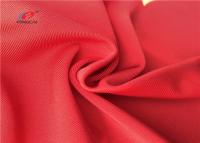 China Swimming Stretch Polyester Spandex Fabric , Red Color Polyester Lycra Fabric for sale