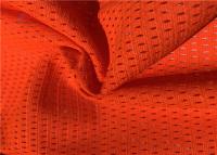 China Fluorescent Orange Fabric 130cm Width 100gsm Polyester Safety Vest Fabric for sale