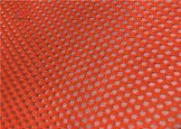 China Fluorescent Orange Fabric 130cm Width 100gsm Polyester Safety Vest Fabric for sale