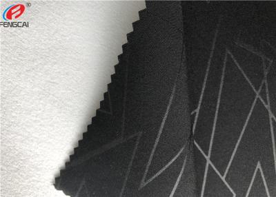 China Embossed 4 Way Stretch Fabric Composite With Polyester Brushed Fabric Garment Use for sale