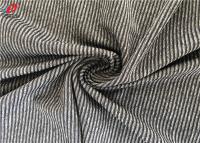 China Eco-Friendly Polyester Spandex Melange Striped Weft Knitted Fabric for sale