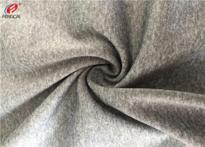 China 92% Polyester 8% Spandex Breathable Melange Poly Brush Fabric 230gsm for Sportswear for sale