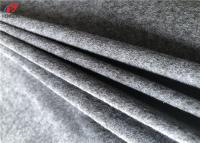 China Garment Cloth Marls Melange Knit Fabric For Polyester Grey Brushed Sweater for sale