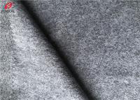 China Garment Cloth Marls Melange Knit Fabric For Polyester Grey Brushed Sweater for sale