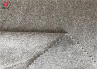 China 92% Polyester 8% Spandex Breathable Melange Poly Brush Fabric 230gsm for Sportswear for sale