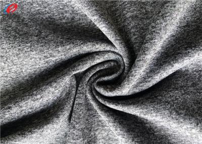 China Stretch Brushed Leggings Melange Polyester Spandex Fabric for sale