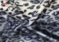 China Waterproof Leopard Print Velvet Fabric 0.5-4.0mm Short Pile 100% Polyester for Home Textile for sale