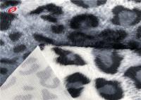 China Waterproof Leopard Print Velvet Fabric 0.5-4.0mm Short Pile 100% Polyester for Home Textile for sale