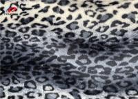 China Waterproof Leopard Print Velvet Fabric 0.5-4.0mm Short Pile 100% Polyester for Home Textile for sale