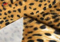 China Customized Leopard Print 100% Polyester Minky Plush Fabric 200GSM 165cm Wide for Blanket Toys for sale