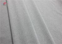 China Melange Single Jersey 90 Polyester 10 Spandex Fabric , Grey Swimsuit Fabric for sale