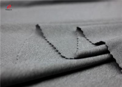 China Weft Knit Polyester Spandex Melange Single Jersey Fabric 220GSM 155cm for Sportswear for sale