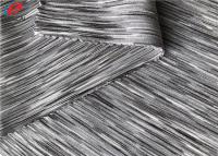 China Yarn Dyed Melange Weft Knitted Jersey Fabric 90 Polyester 10 Spandex 245gsm for sale