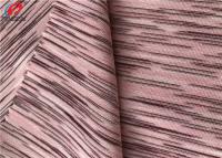 China Eco-Friendly Yarn Dyed Melange Jersey Knit Fabric 90% Polyester 10% Spandex 250 GSM 150 CM for sale