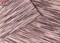 China Eco-Friendly Yarn Dyed Melange Jersey Knit Fabric 90% Polyester 10% Spandex 250 GSM 150 CM for sale