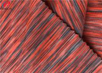 China Melange Weft Knitted Fabric 90% Polyester 10% Spandex 250GSM Yarn Dyed for Sportswear for sale
