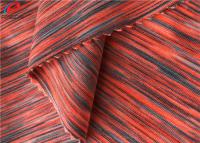China Melange Weft Knitted Fabric 90% Polyester 10% Spandex 250GSM Yarn Dyed for Sportswear for sale