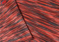 China Melange Weft Knitted Fabric 90% Polyester 10% Spandex 250GSM Yarn Dyed for Sportswear for sale