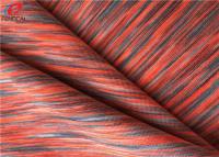 China Eco-Friendly Yarn Dyed Melange Jersey Knit Fabric 90% Polyester 10% Spandex 250 GSM 150 CM for sale
