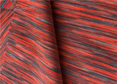 China Eco-Friendly Yarn Dyed Melange Jersey Knit Fabric 90% Polyester 10% Spandex 250 GSM 150 CM for sale