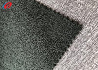 China Softshell TPU Coated Fabric 4 Way Stretch Bonded Polar Fleece 300GSM 150CM for Jacket for sale