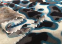China 250GSM Paper Print Plush Spandex Velvet Fabric 155cm for Baby Blanket Garment for sale