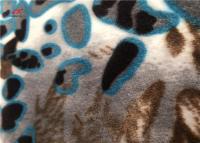 China 250GSM Paper Print Plush Spandex Velvet Fabric 155cm for Baby Blanket Garment for sale
