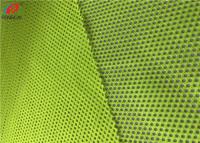 China Reflective Polyester Mesh Uniform Fabric 60 GSM Fluorescent Material for Safety Clothing 58-64 Inch Width for sale