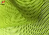 China Fluorescent Mesh Fabric 60gsm 150cm 100% Polyester High Visibility Police Uniform Material for sale