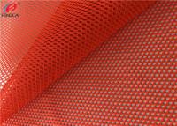 China Safety Vest Mesh Knitted Fabric Polyester Fluorescent Material Fabric for sale