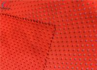 China Flameproof Fluorescent Mesh Material Fabric Orange Polyester Fabric For Safety Vests for sale