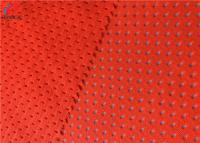 China Flameproof Fluorescent Mesh Material Fabric Orange Polyester Fabric For Safety Vests for sale