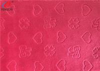 China 3D Embossed Minky Plush Fabric Velboa Faux Fur 150cm Width 200gsm Polyester for sale