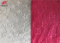 China 3D Embossed Minky Plush Fabric Velboa Faux Fur 150cm Width 200gsm Polyester for sale