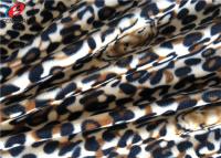 China Tiger Printed Stretch Minky Fabric Polyester Spandex Velvet Fabric for sale