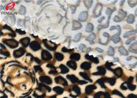 China Tiger Printed Stretch Minky Fabric Polyester Spandex Velvet Fabric for sale