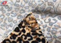China Tiger Printed Stretch Minky Fabric Polyester Spandex Velvet Fabric for sale