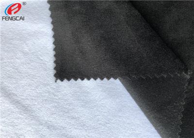 China Solid Black White Minky Plush Fabric 1mm Super Soft Velboa Upholstery Fabric for sale
