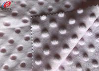 China 100% Polyester Embossed Minky Dot Super Soft Minky Plush Fabric for sale