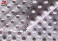 China 100% Polyester Embossed Minky Dot Super Soft Minky Plush Fabric for sale