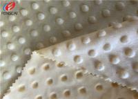 China Soft Minky Plush Fabric 100% Polyester 3D Embossed Dot Material in 140-230cm Widths for Baby Toys and Furniture for sale