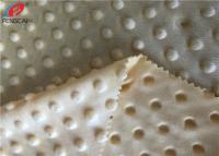 China Soft Minky Plush Fabric 100% Polyester 3D Embossed Dot Material in 140-230cm Widths for Baby Toys and Furniture for sale